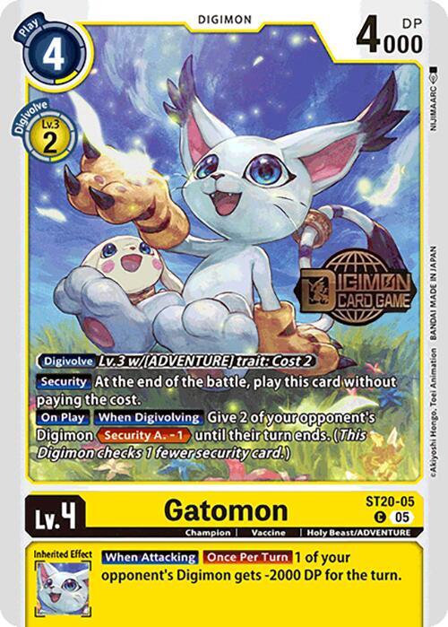 Gatomon - Starter Deck 20: Protector of Light Release Event Cards ...
