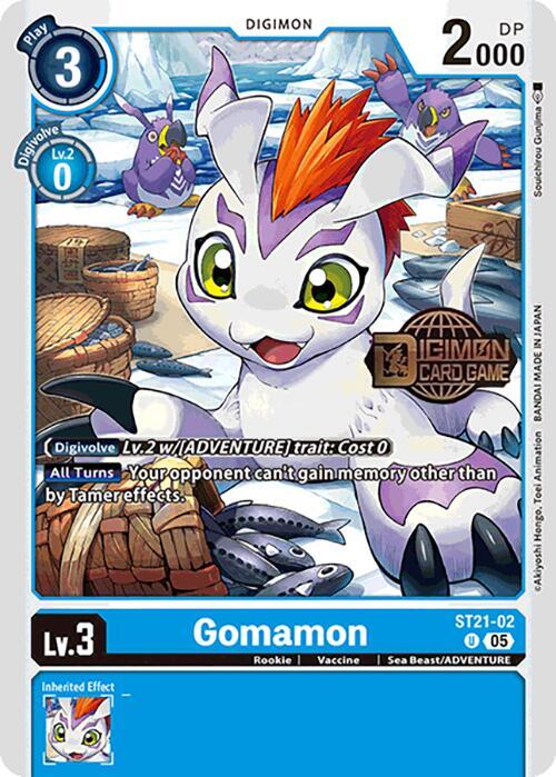 Gomamon - Starter Deck 21: Hero of Hope Release Event Cards - Digimon ...