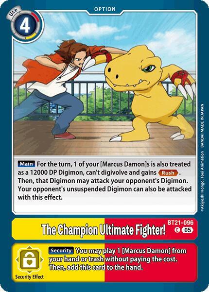 The Champion Ultimate Fighter! - World Convergence - Digimon Card Game ...