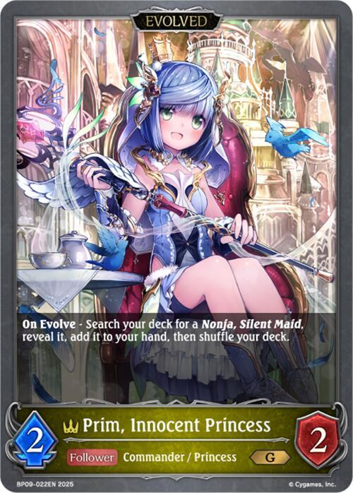 Prim, Innocent Princess (Evolved) - BP09: Duet of Dawn and Dusk - Shadowverse: Evolve ...