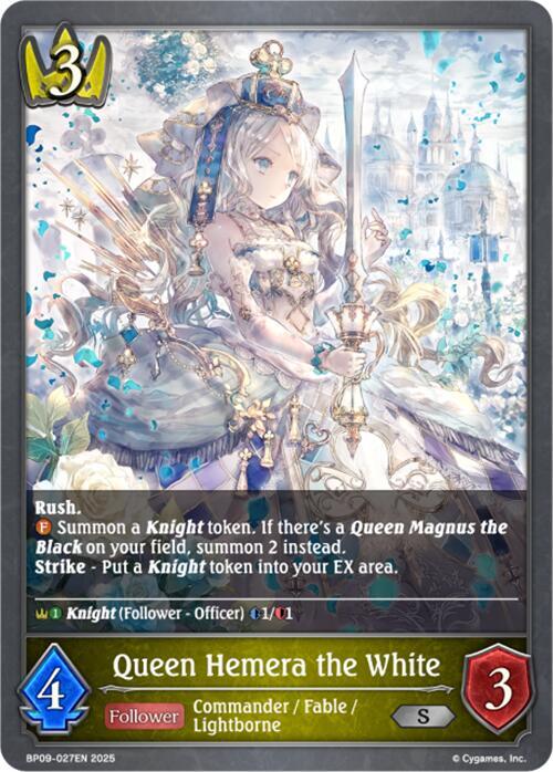 Queen Hemera the White - BP09: Duet of Dawn and Dusk - Shadowverse: Evolve - TCGplayer.com