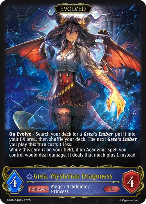 Grea, Mysterian Dragoness (Evolved) - BP09: Duet of Dawn and Dusk ...
