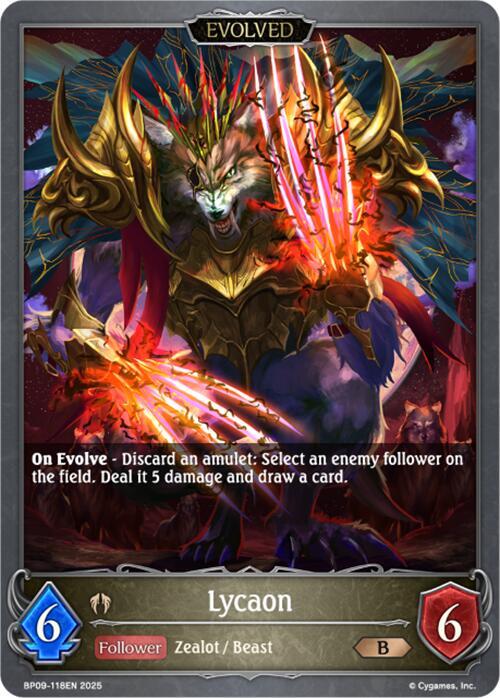 Lycaon (Evolved) - BP09: Duet of Dawn and Dusk - Shadowverse: Evolve - TCGplayer.com