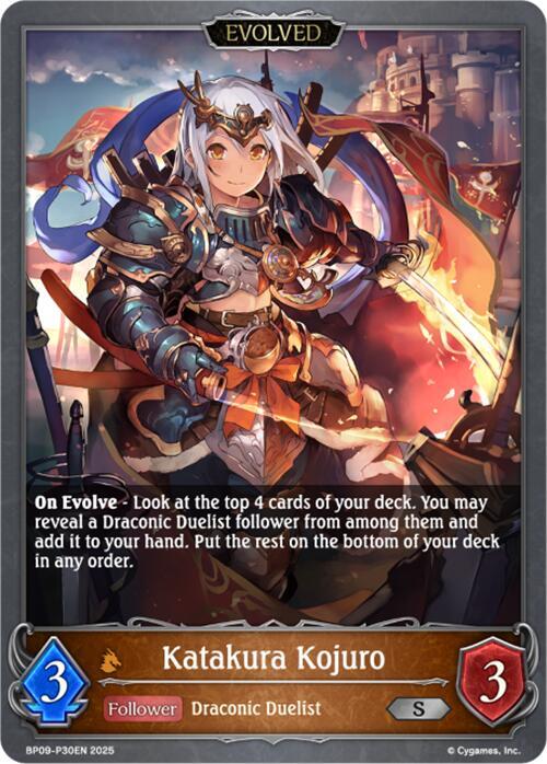 Katakura Kojuro (Evolved) - P30EN (Foil) - BP09: Duet of Dawn and Dusk - Shadowverse: Evolve ...