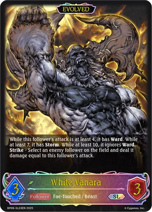 White Vanara (Evolved) (SL) - BP09: Duet of Dawn and Dusk - Shadowverse ...