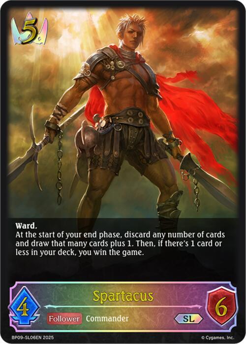 Spartacus (SL) - BP09: Duet of Dawn and Dusk - Shadowverse: Evolve - TCGplayer.com