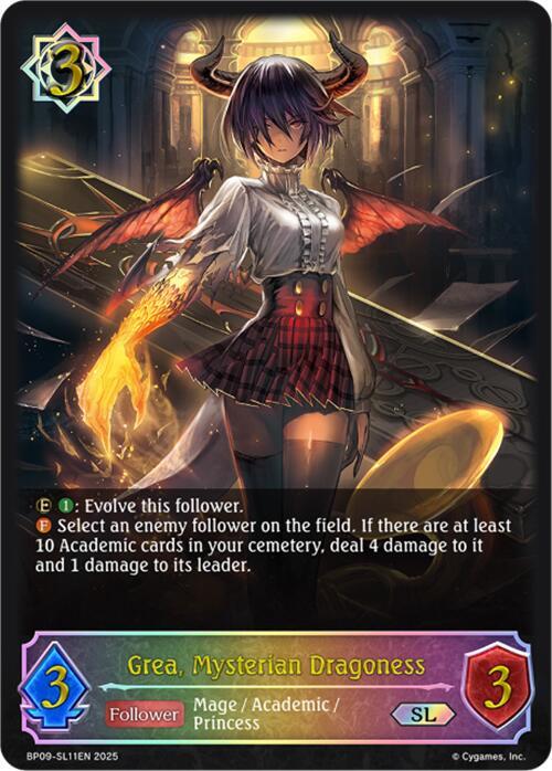 Grea, Mysterian Dragoness (SL) - BP09: Duet of Dawn and Dusk - Shadowverse: Evolve - TCGplayer.com