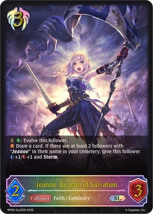 Jeanne, Beacon of Salvation (SL) - BP09: Duet of Dawn and Dusk - Shadowverse: Evolve - TCGplayer.com