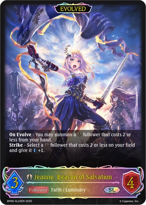 Jeanne, Beacon of Salvation (Evolved) (SL) - BP09: Duet of Dawn and Dusk - Shadowverse: Evolve ...