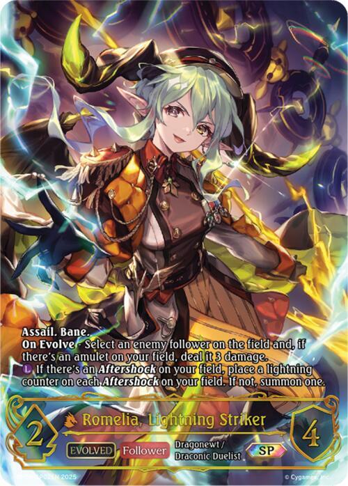 Romelia, Lightning Striker (SP) - BP09: Duet of Dawn and Dusk - Shadowverse: Evolve - TCGplayer.com
