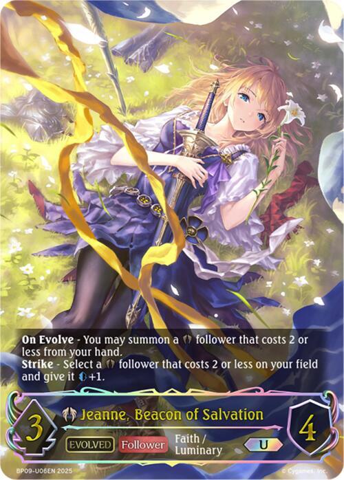 Jeanne, Beacon of Salvation (U) - BP09: Duet of Dawn and Dusk - Shadowverse: Evolve - TCGplayer.com
