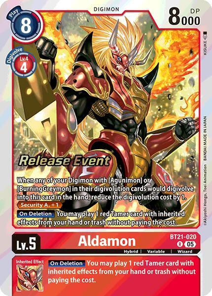 Aldamon - World Convergence Release Event Cards - Digimon Card Game ...