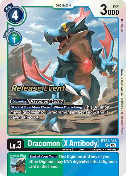 Dracomon (X Antibody) - World Convergence Release Event Cards - Digimon ...