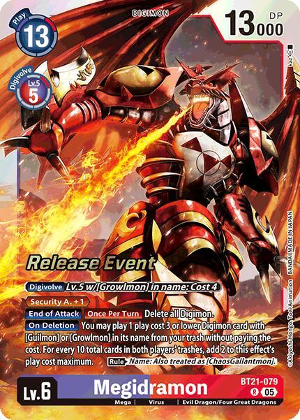 Megidramon - World Convergence Release Event Cards - Digimon Card Game ...