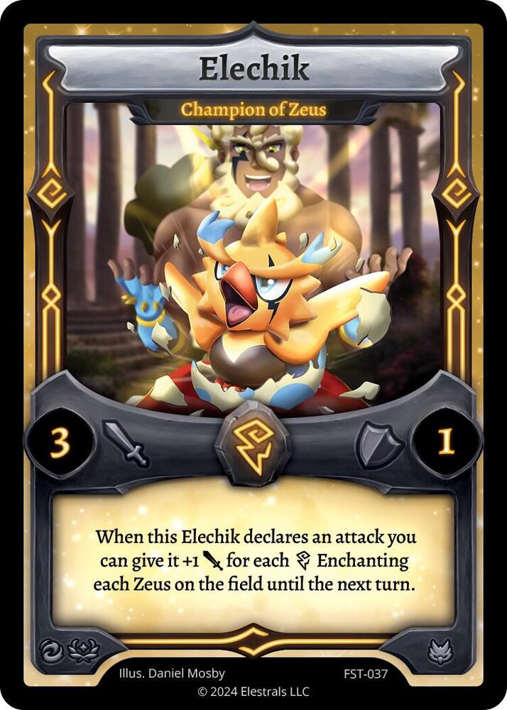 Elechik - Champion of Zeus - Divine Champions: Firestorm - Elestrals - TCGplayer.com