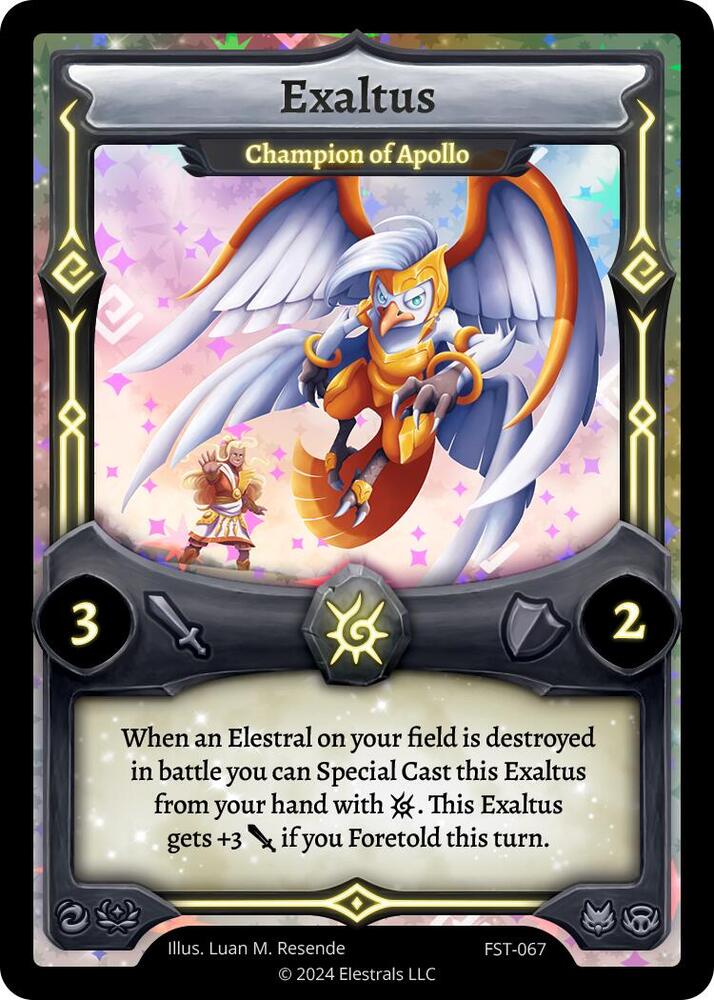 Exaltus - Champion of Apollo - Divine Champions: Firestorm - Elestrals ...