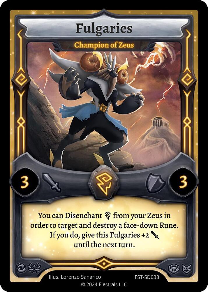 Fulgaries - Champion of Zeus - Divine Champions: Firestorm Starter Decks - Elestrals - TCGplayer.com