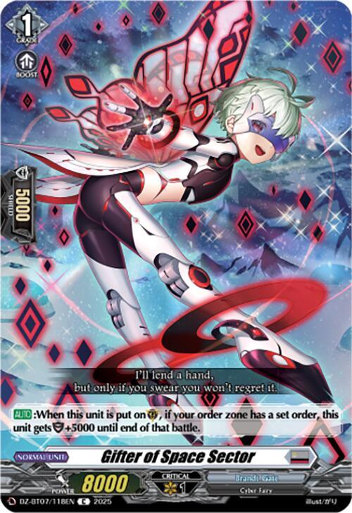 Gifter of Space Sector - DZ-BT07: Moon Fangs & Cerulean Blaze - Cardfight Vanguard - TCGplayer.com