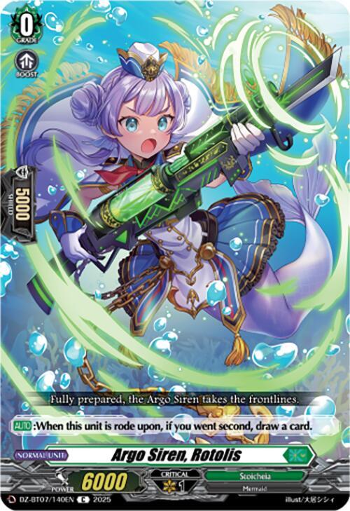 Argo Siren, Rotolis - DZ-BT07: Moon Fangs & Cerulean Blaze - Cardfight ...