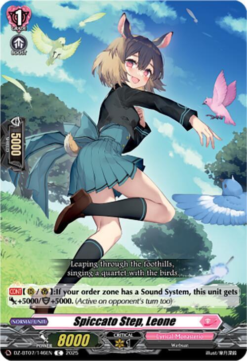 Spiccato Step, Leone - DZ-BT07: Moon Fangs & Cerulean Blaze - Cardfight ...