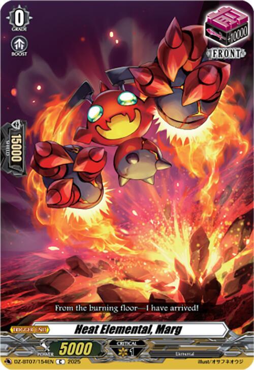 Heat Elemental, Marg - DZ-BT07: Moon Fangs & Cerulean Blaze - Cardfight ...