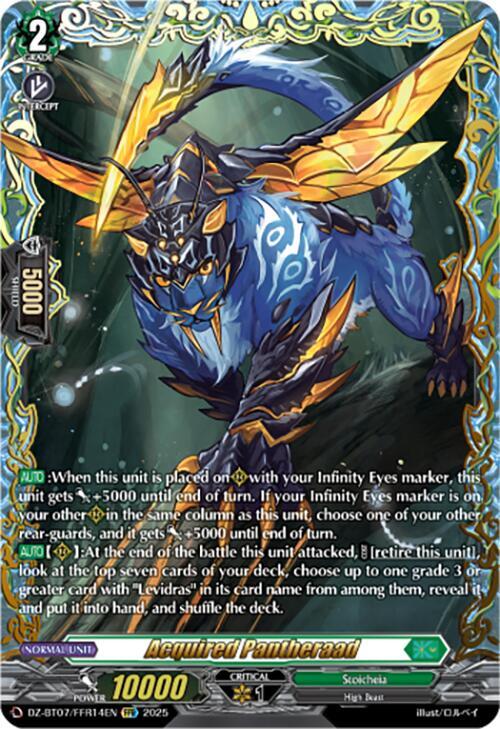 Acquired Pantheraad (FFR) - DZ-BT07: Moon Fangs & Cerulean Blaze - Cardfight Vanguard ...