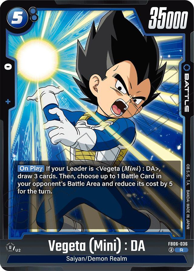 Vegeta (Mini) : DA - FB06-036 - Rivals Clash - Dragon Ball Super: Fusion World - TCGplayer.com