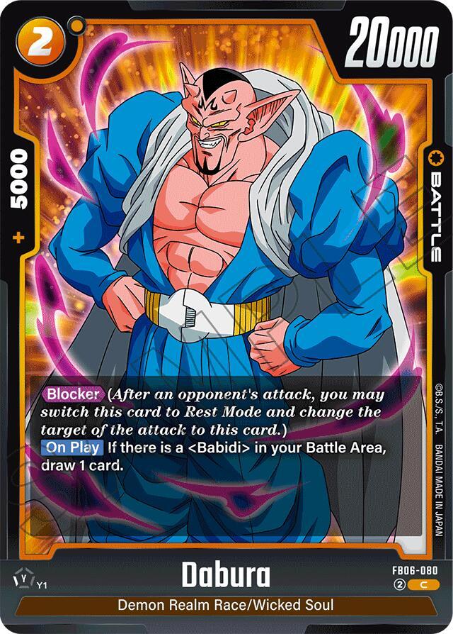 Dabura - Rivals Clash - Dragon Ball Super: Fusion World - TCGplayer.com
