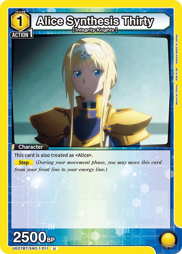 Alice Synthesis Thirty (011) - UE07BT: Sword Art Online - Union Arena ...