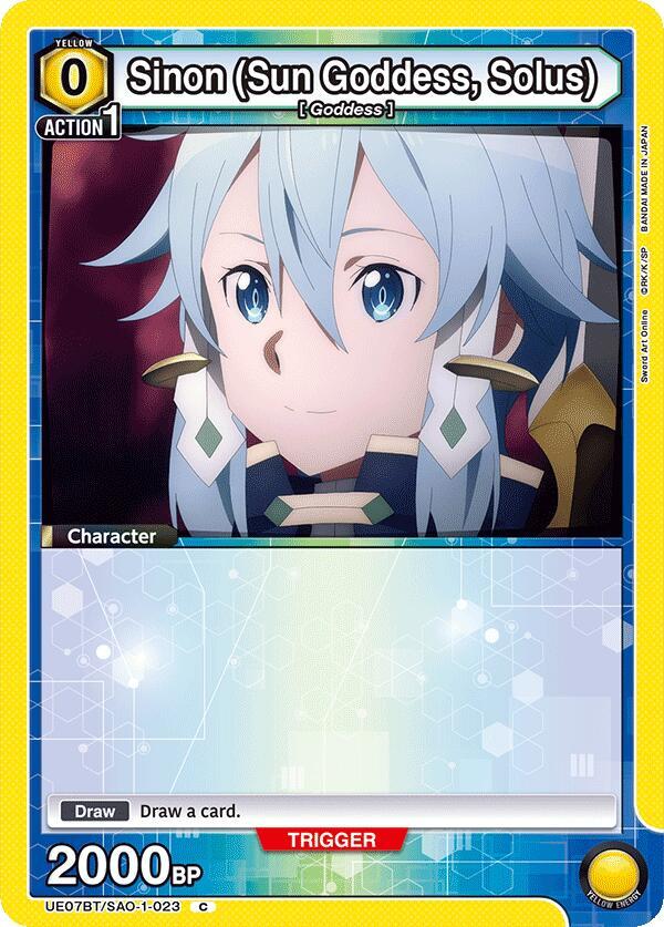 Sinon (Sun Goddess, Solus) (023) - UE07BT: Sword Art Online - Union ...