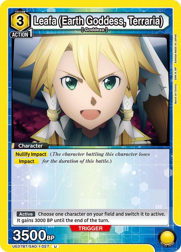 Leafa (Earth Goddess, Terraria) (027) - UE07BT: Sword Art Online - Union Arena - TCGplayer.com