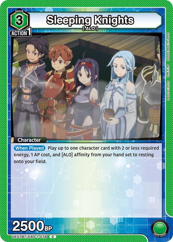 Sleeping Knights - UE07BT: Sword Art Online - Union Arena - TCGplayer.com