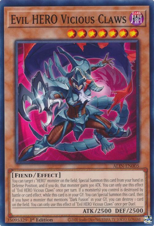 Evil HERO Vicious Claws - Alliance Insight - YuGiOh - TCGplayer.com