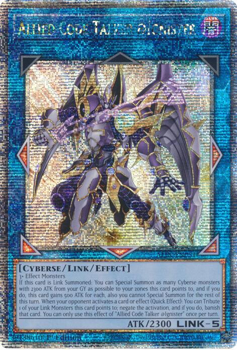 Allied Code Talker @Ignister (Quarter Century Secret Rare) - Alliance Insight - YuGiOh ...