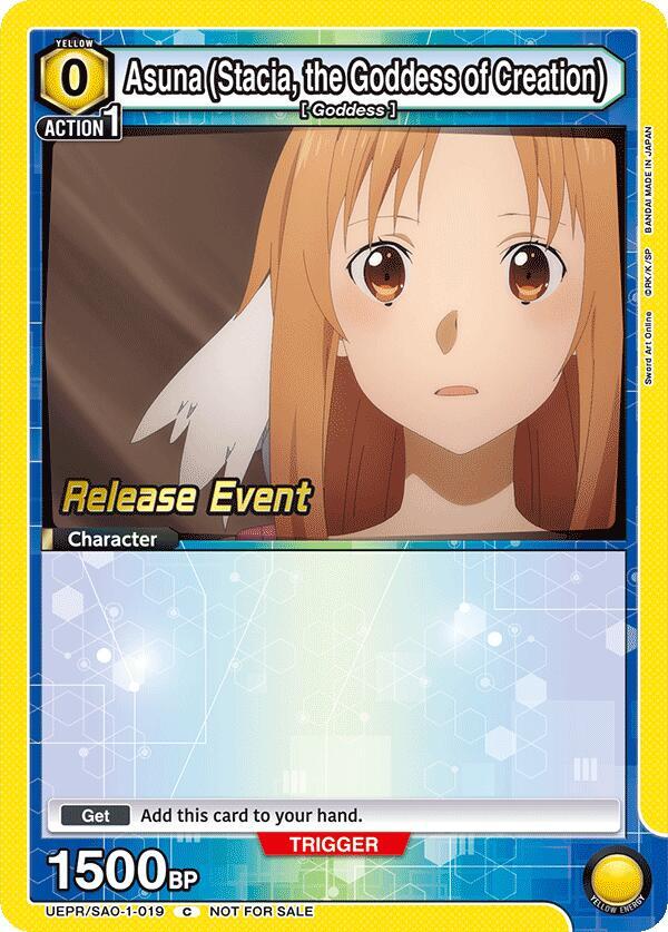 Asuna (Stacia, the Goddess of Creation) (019) - UE07BT: Sword Art ...