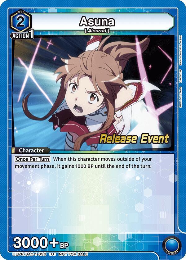 Asuna (036) - UE07BT: Sword Art Online Release Event Cards - Union ...