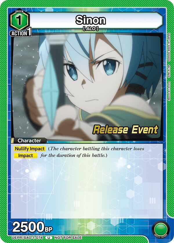 Sinon (074) - UE07BT: Sword Art Online Release Event Cards - Union ...