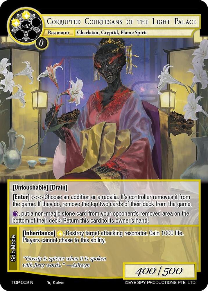 Corrupted Courtesans of the Light Palace - Ten Oaths of Protopaterpolis ...