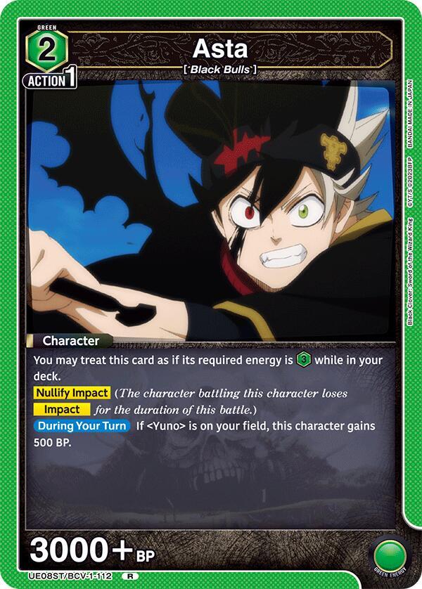 Asta (112) - UE08ST: Black Clover Starter Deck - Union Arena ...