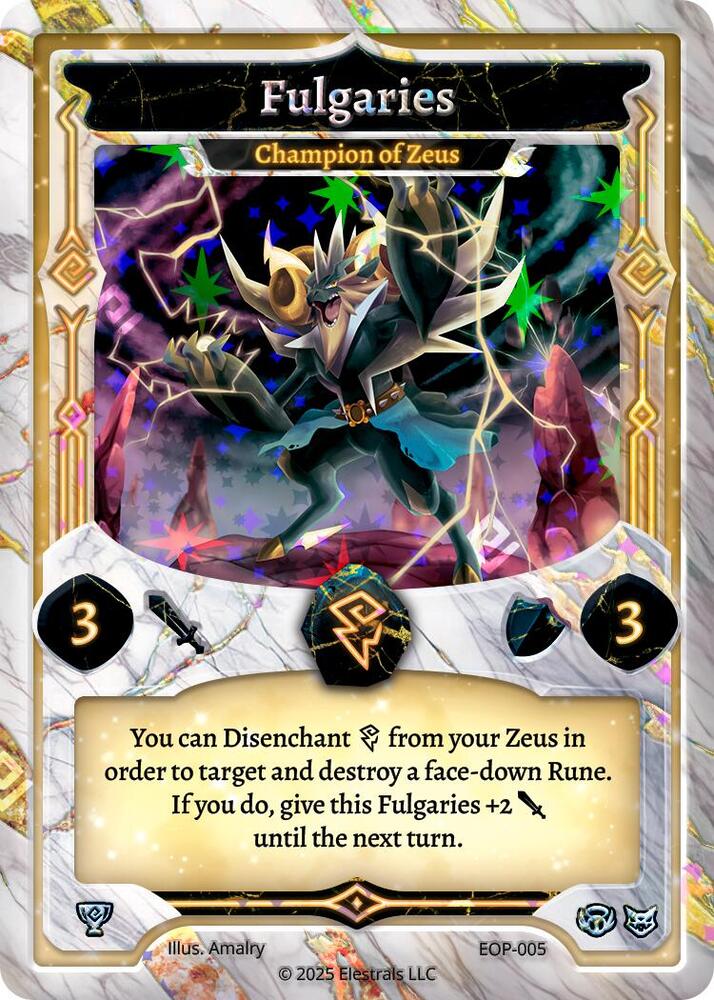 Fulgaries - Champion of Zeus - Elestrals Premier Packs - Elestrals - TCGplayer.com