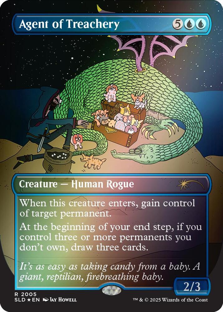 Agent of Treachery (Rainbow Foil) - Secret Lair Drop Series - Magic ...