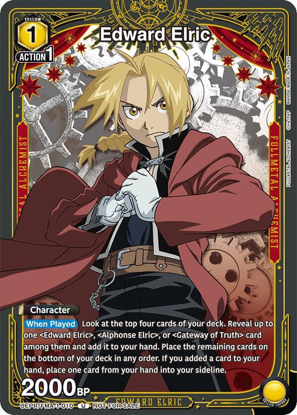 Edward Elric (010) - Union Arena Promotion Cards - Union Arena ...
