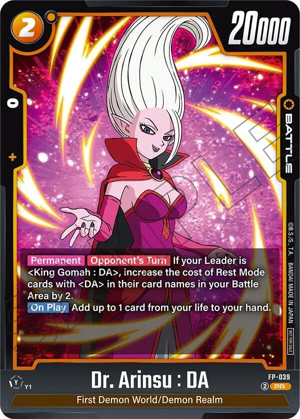 Dr. Arinsu : DA - FP-039 - Rivals Clash Release Event Cards - Dragon Ball Super: Fusion World ...