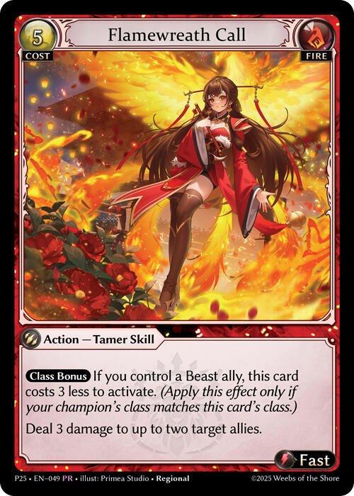 Flamewreath Call - Promotional Cards - Grand Archive TCG - TCGplayer.com