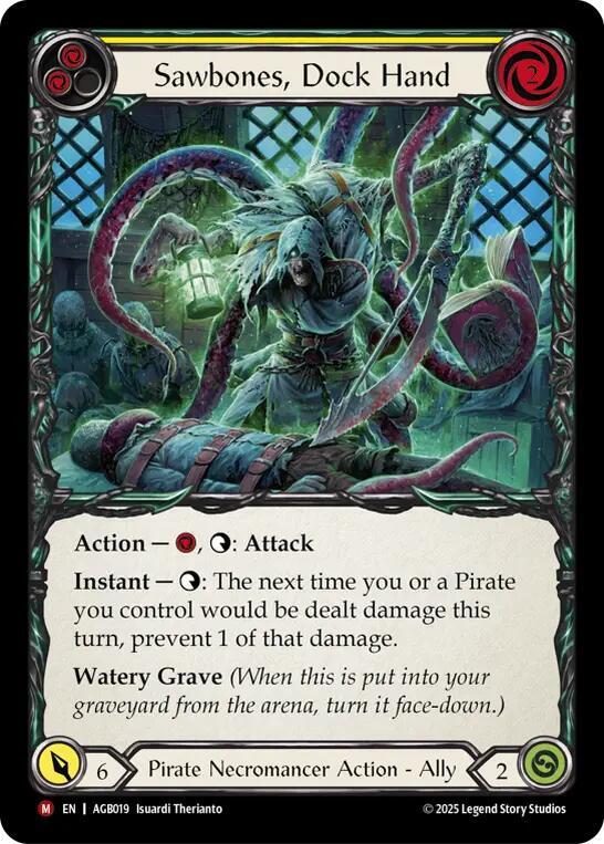 Sawbones, Dockhand - Armory Deck: Gravy Bones - Flesh and Blood TCG ...