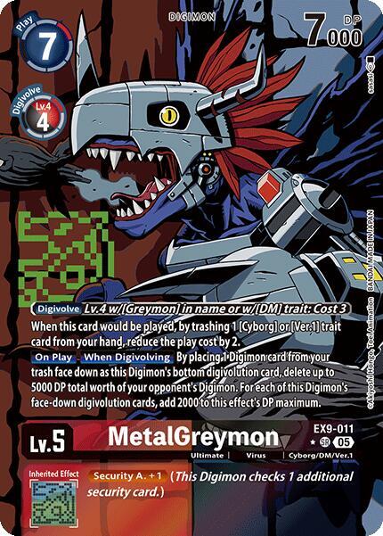 MetalGreymon (Alternate Art) - Versus Monsters - Digimon Card Game ...