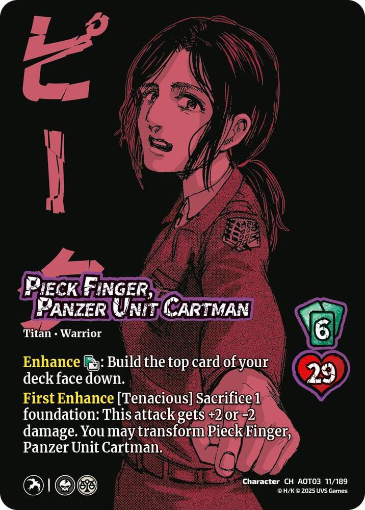 Pieck Finger, Panzer Unit Cartman // Cart Titan, Finale - Attack on Titan: Apocalypse ...