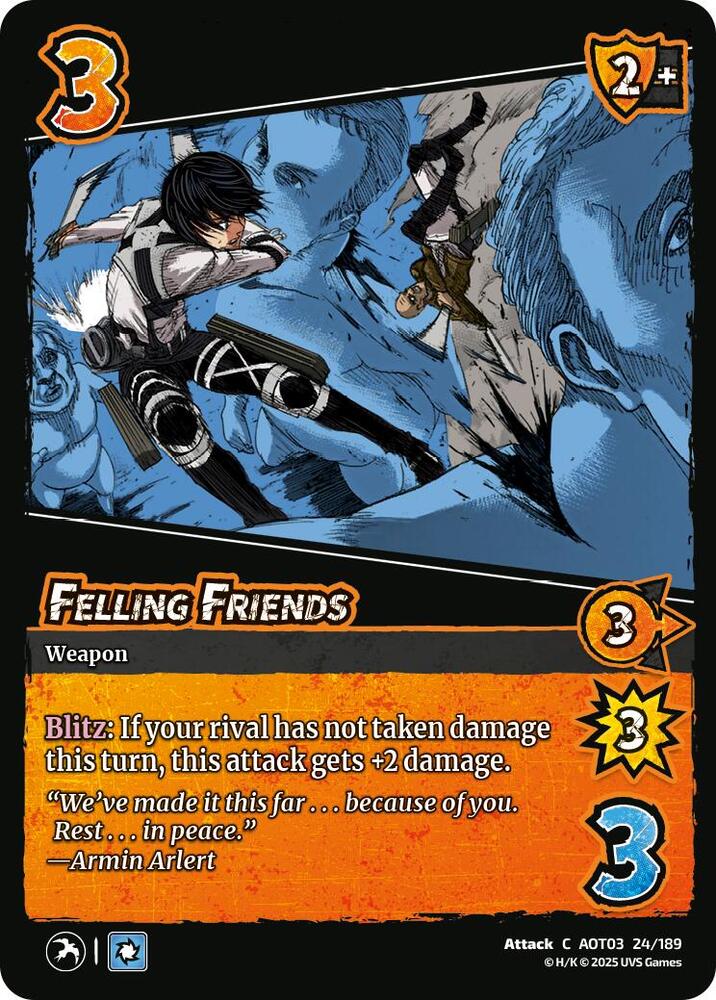 Felling Friends - Attack on Titan: Apocalypse - UniVersus - TCGplayer.com