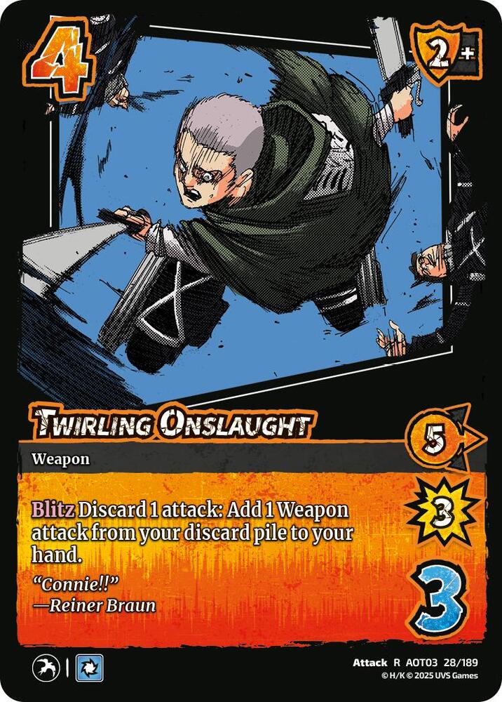 Twirling Onslaught - Attack on Titan: Apocalypse - UniVersus ...