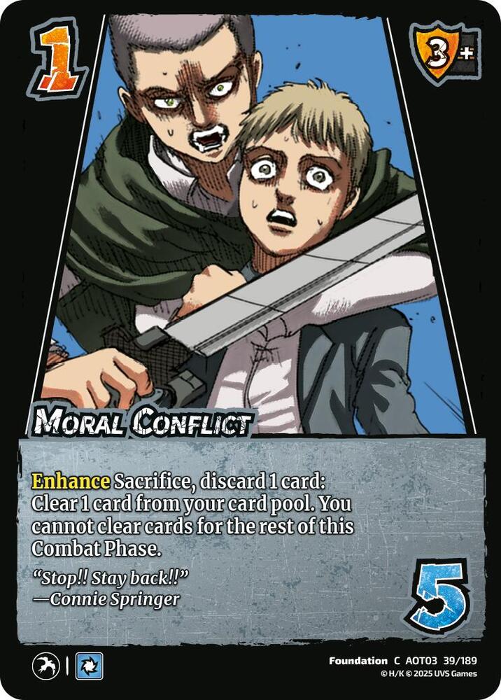 Moral Conflict - Attack on Titan: Apocalypse - UniVersus - TCGplayer.com